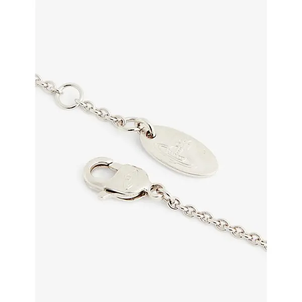 Vivienne Westwood Reina Orb Brass And Cubic Zirconia Bracelet